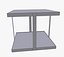 Industrial Square Table 3d Model