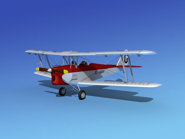 Dehavilland DH82虎蛾V153D模型 - TurboSquid 863222