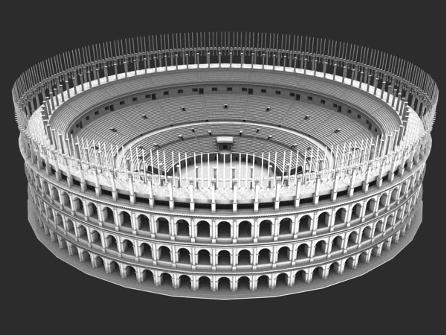 3ds Max Colosseum Reconstruction