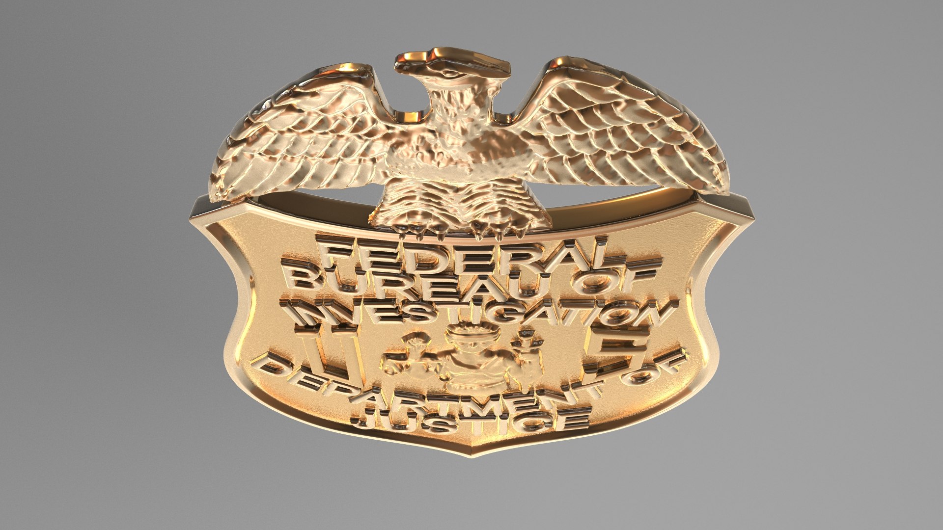 3D Model FBI Badge - TurboSquid 2223169