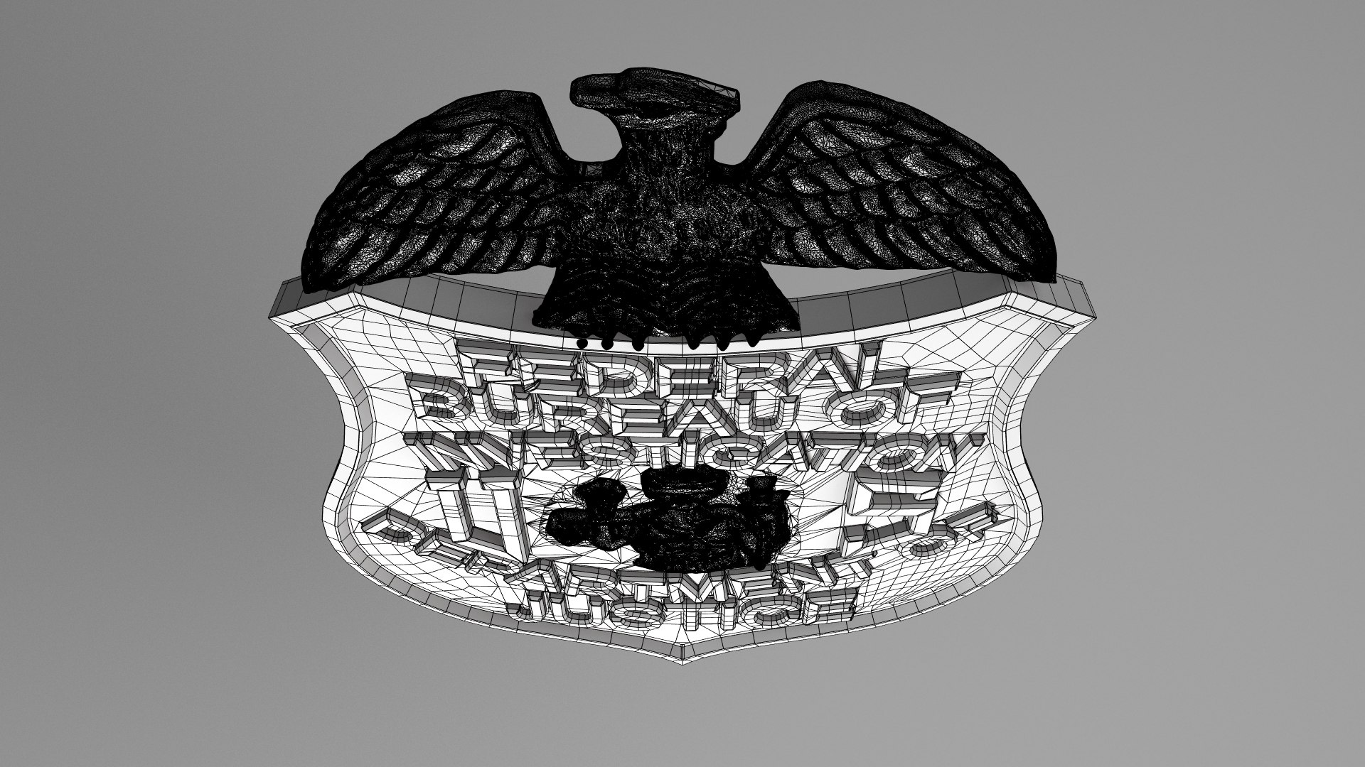 3D Model FBI Badge - TurboSquid 2223169