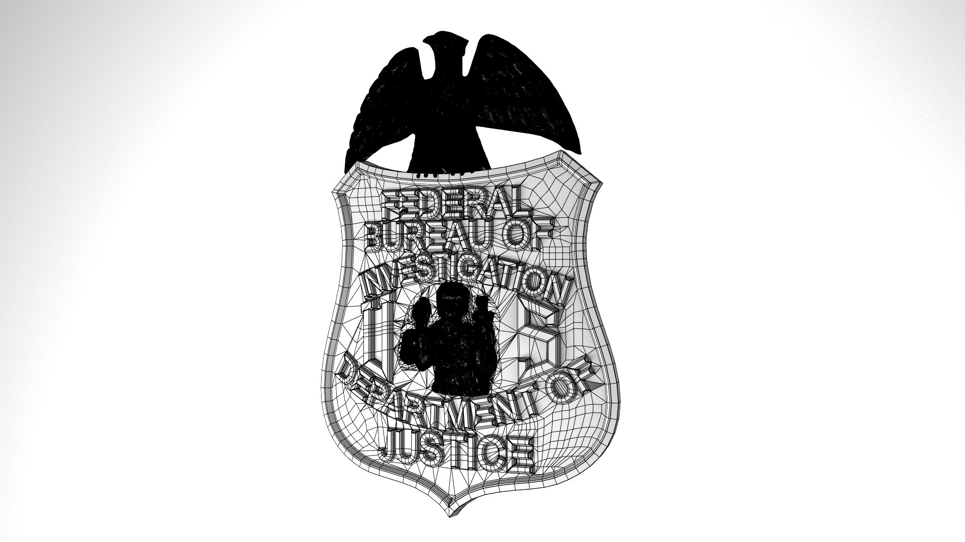 3D Model FBI Badge - TurboSquid 2223169
