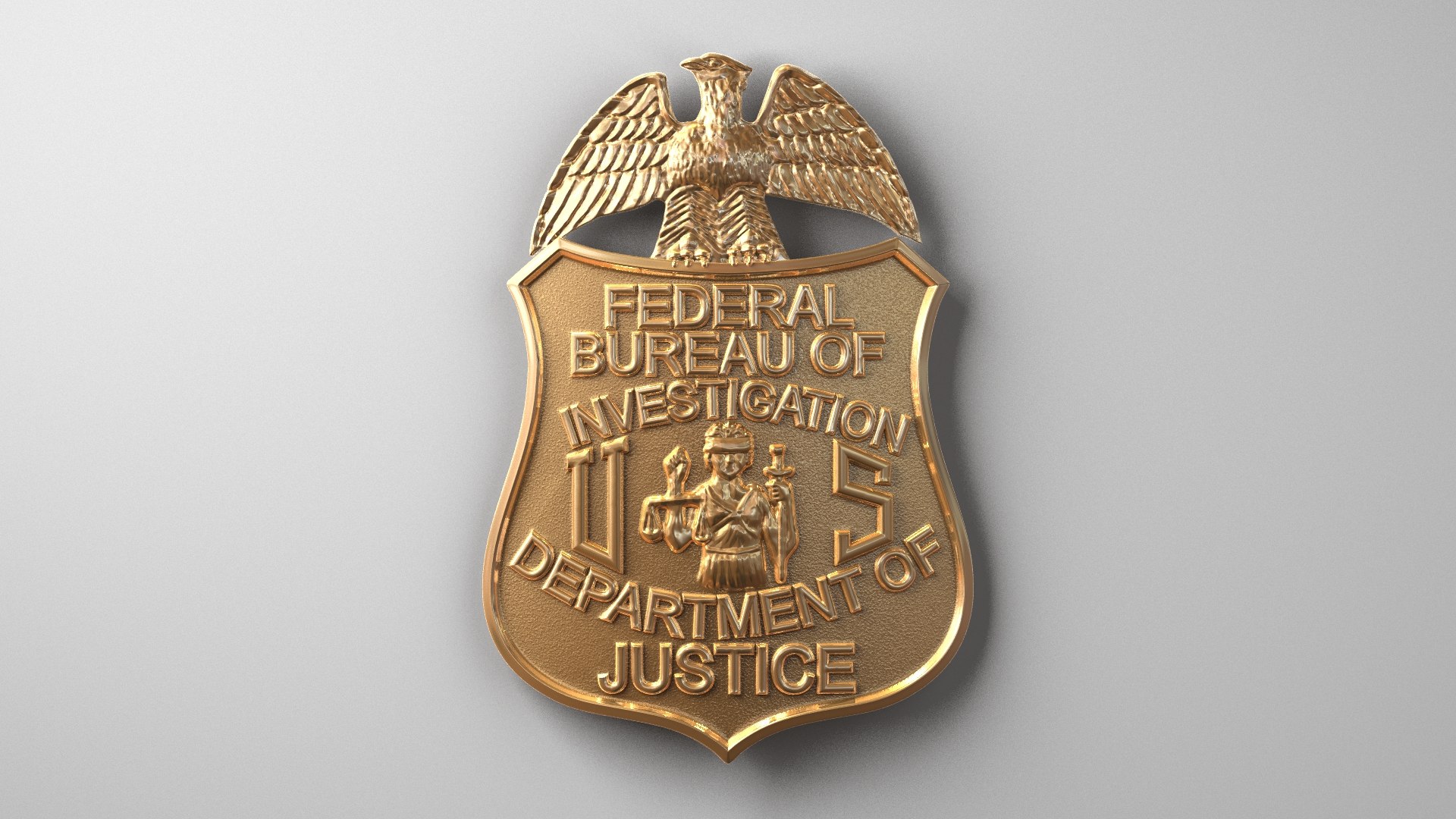3D Model FBI Badge - TurboSquid 2223169