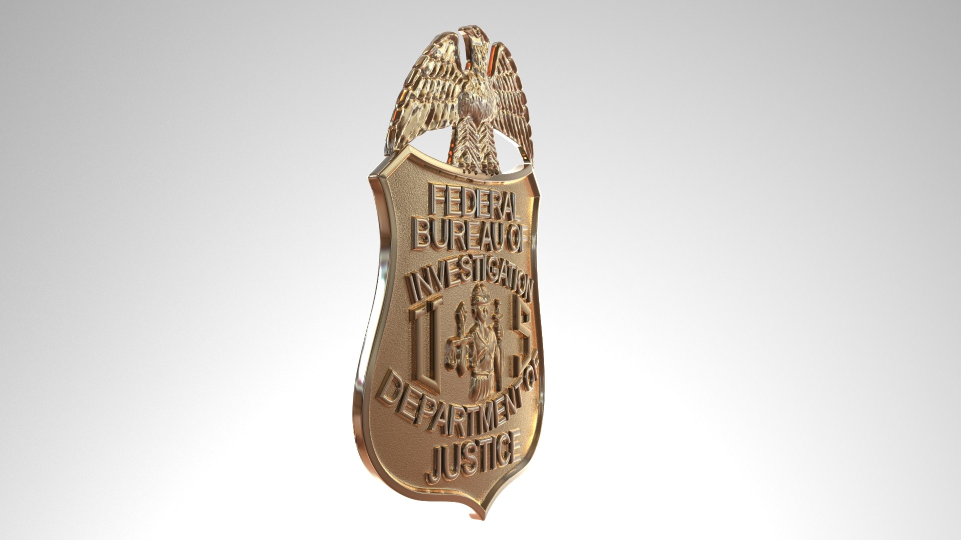 3D Model FBI Badge - TurboSquid 2223169