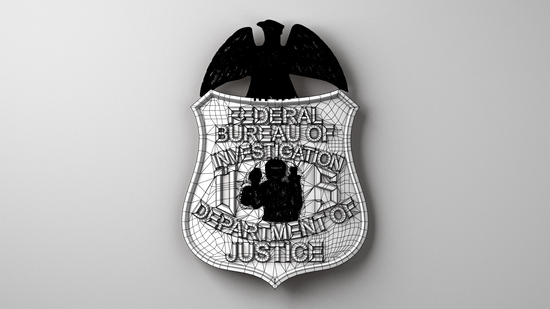 3D Model FBI Badge - TurboSquid 2223169