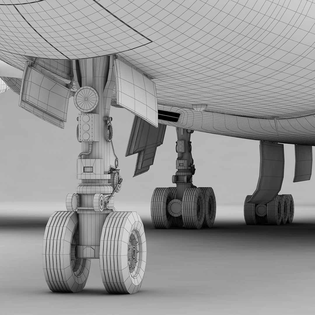 3d Max Airbus A380 Emirates