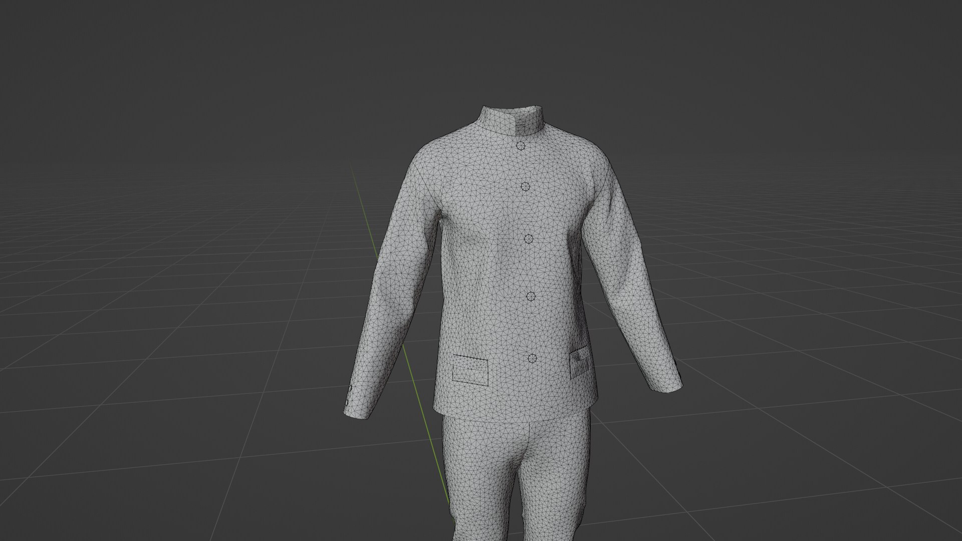 Gakuran Uniform 3D Model - TurboSquid 2148015