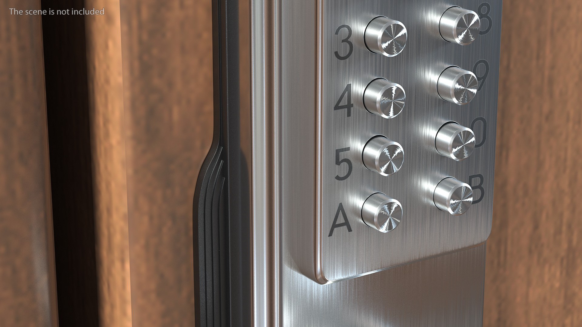 Push Button Door Lock Silver 3D Model - TurboSquid 1889252