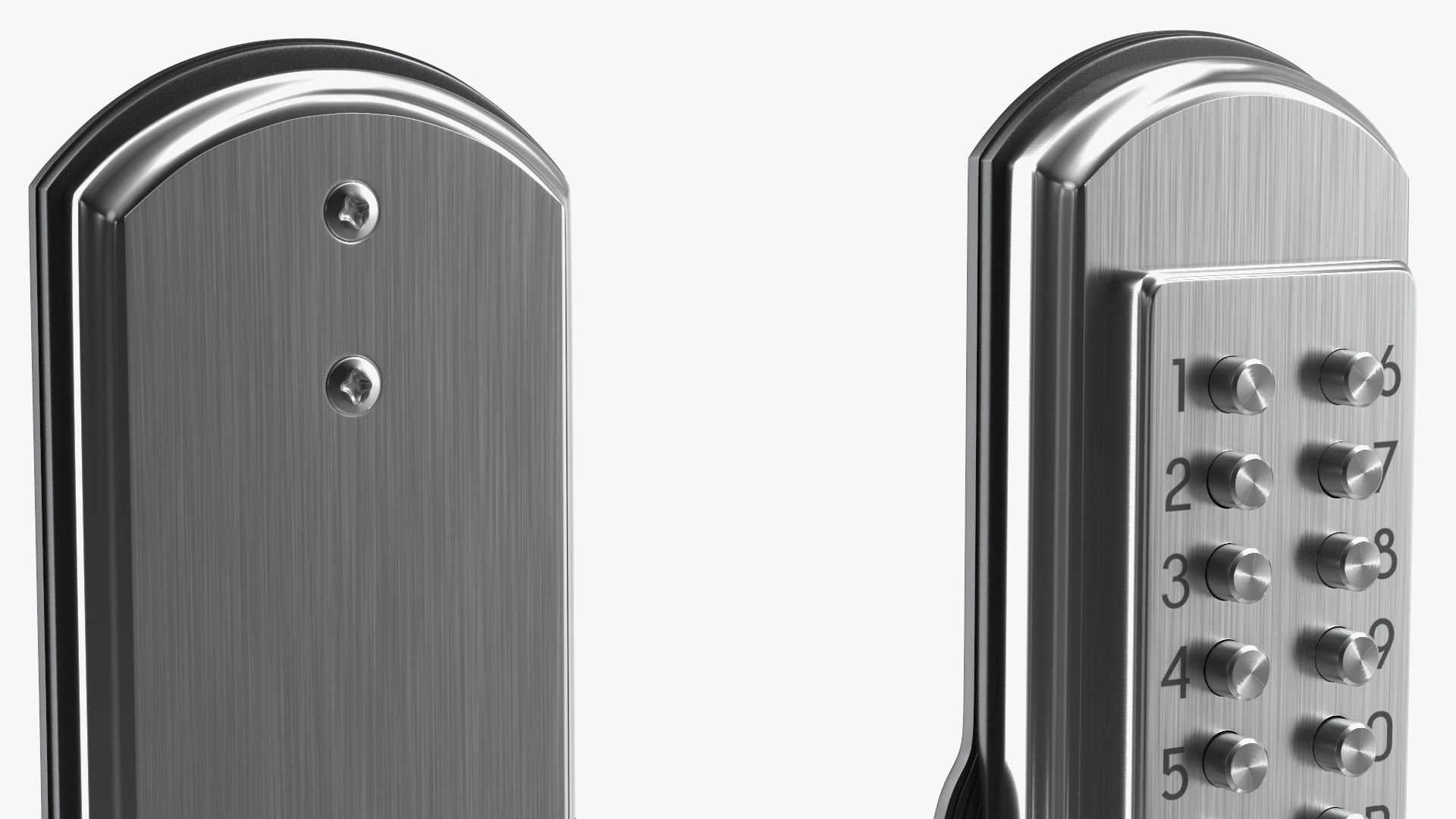 Push Button Door Lock Silver 3D Model - TurboSquid 1889252