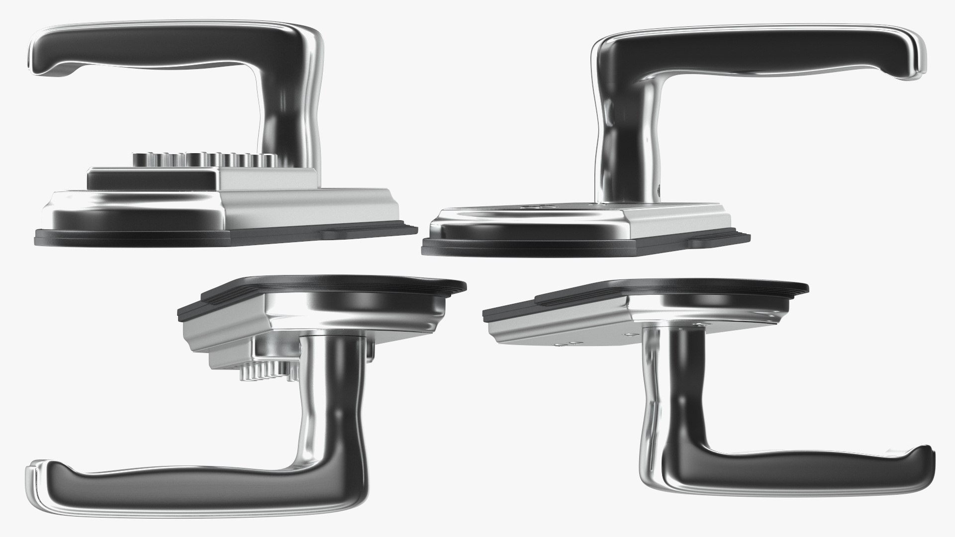 Push Button Door Lock Silver 3D Model - TurboSquid 1889252