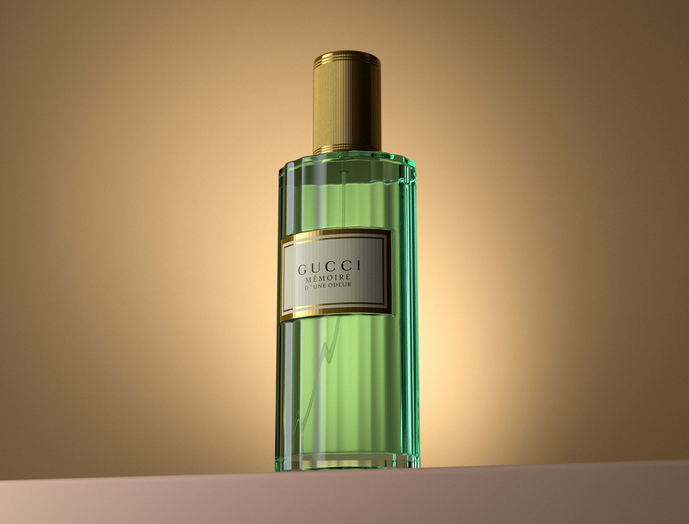 3D Model Gucci Memoire Perfume Bottle - TurboSquid 1728537