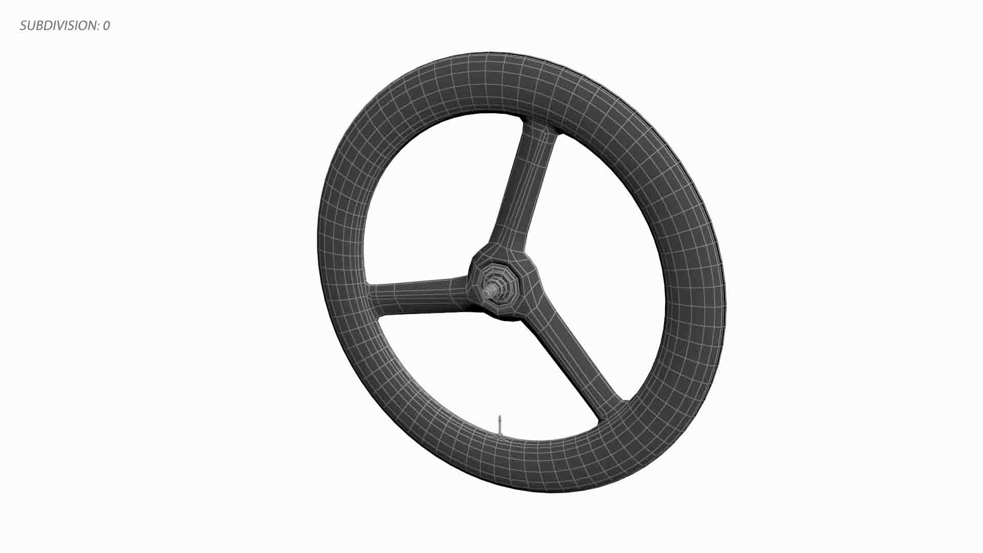 3 Spoke Wheel 3D Model - TurboSquid 2263310