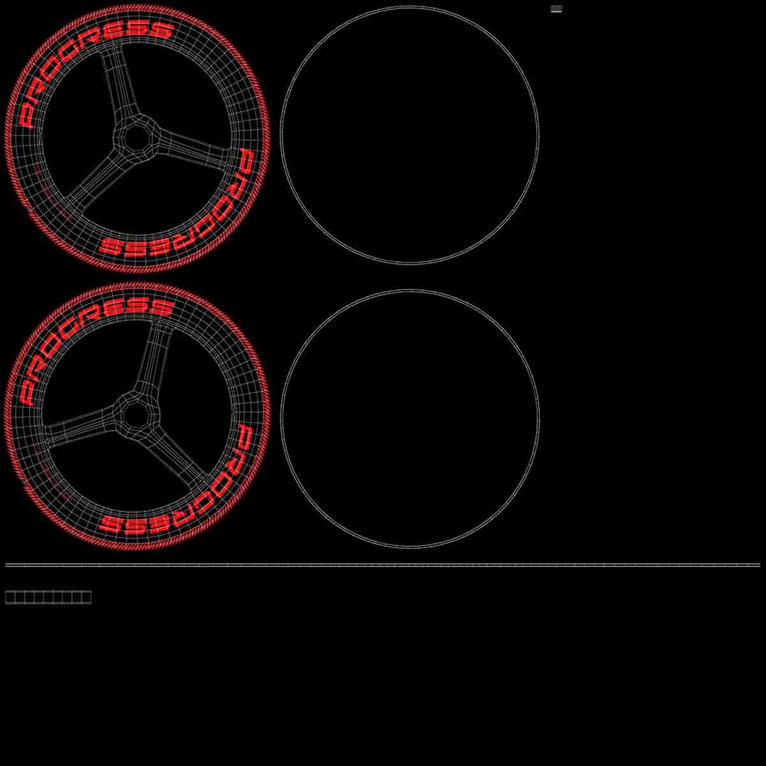 3 Spoke Wheel 3D Model - TurboSquid 2263310