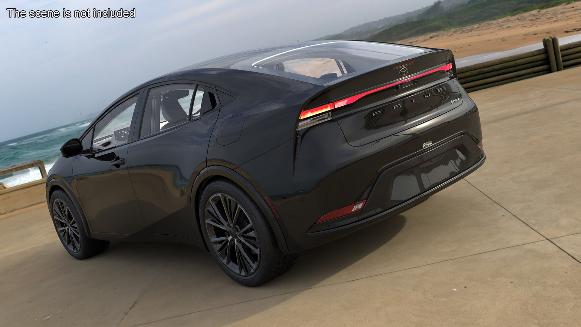 3D Black Toyota Prius 2025 Rigged - TurboSquid 2417364