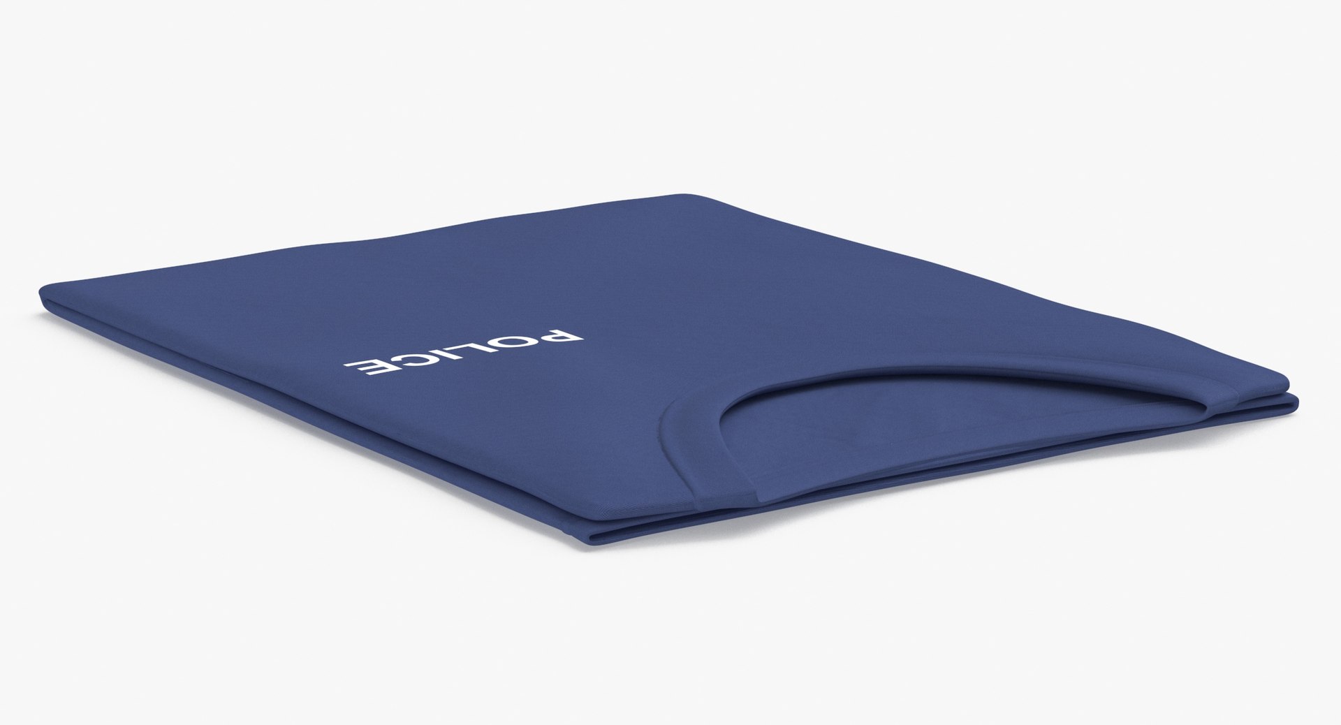 Female Crew Neck Folded Dark Blue Police 02 3D model - TurboSquid 1758945