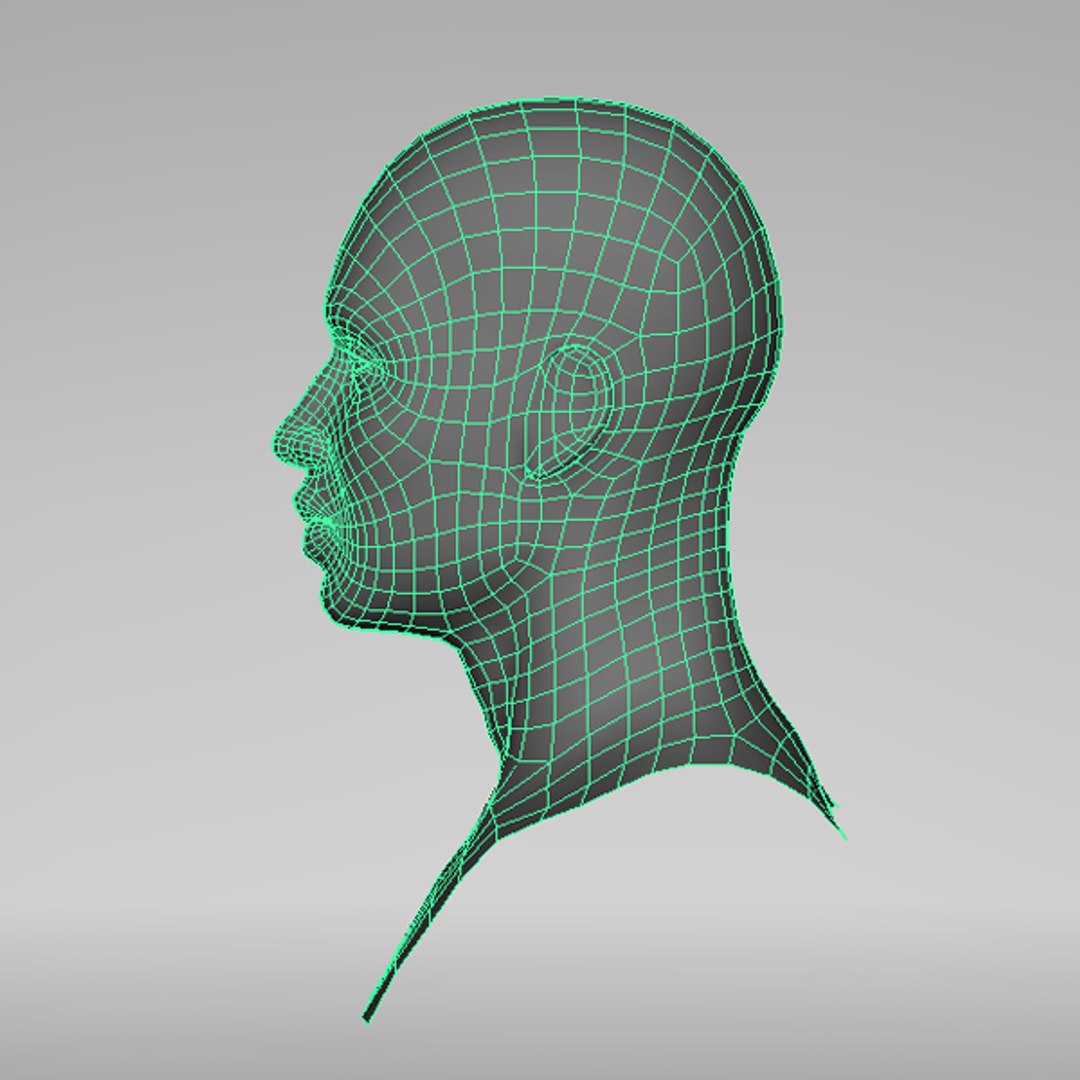 Maya Realistic Man Head