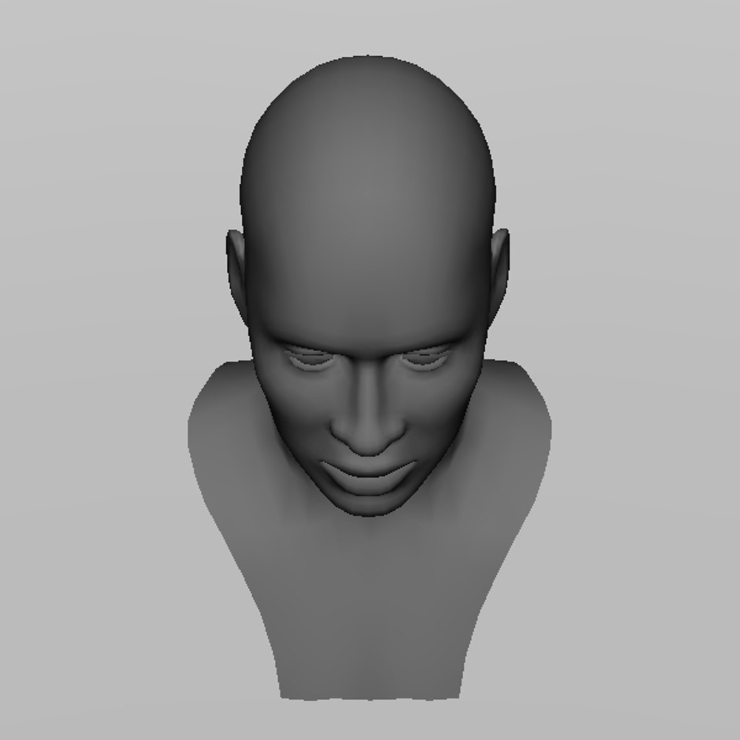 Maya Realistic Man Head