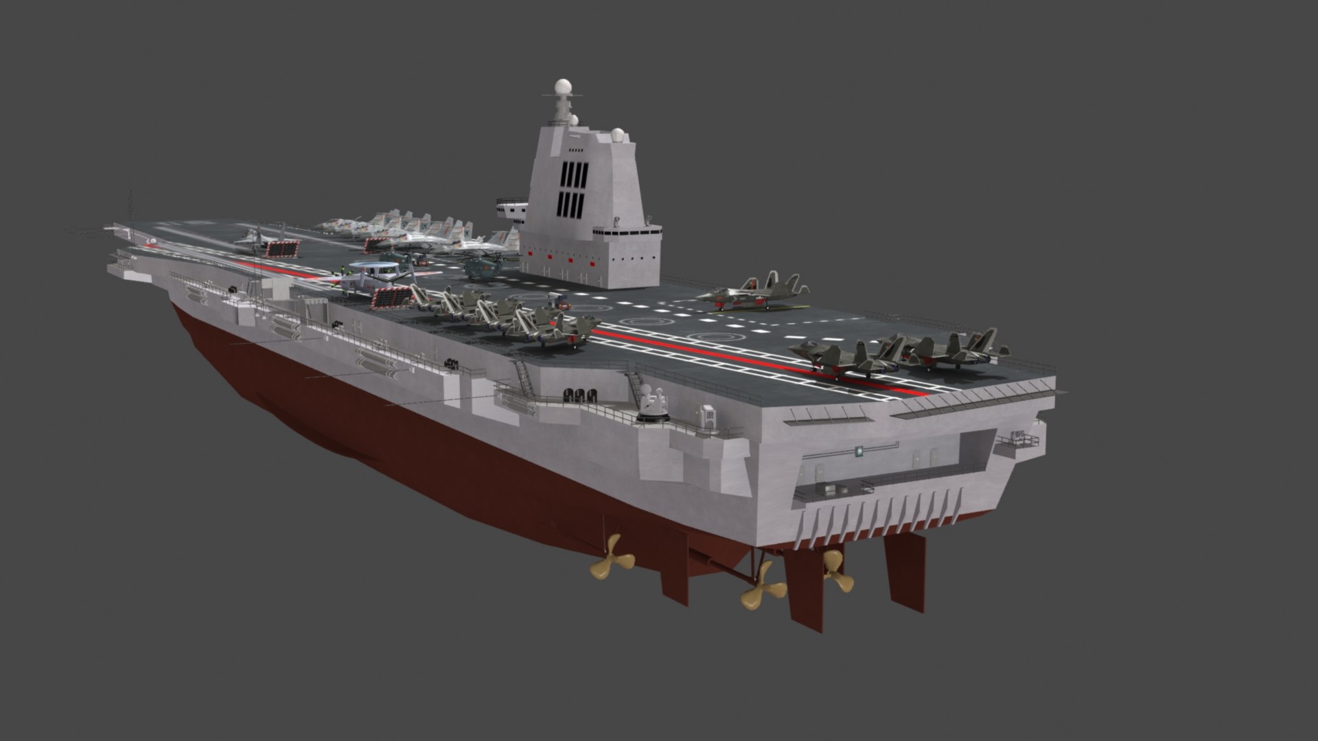 003 Cv18 Fujian Aircraft Carrier Upgrade 3D Model - TurboSquid 1976030