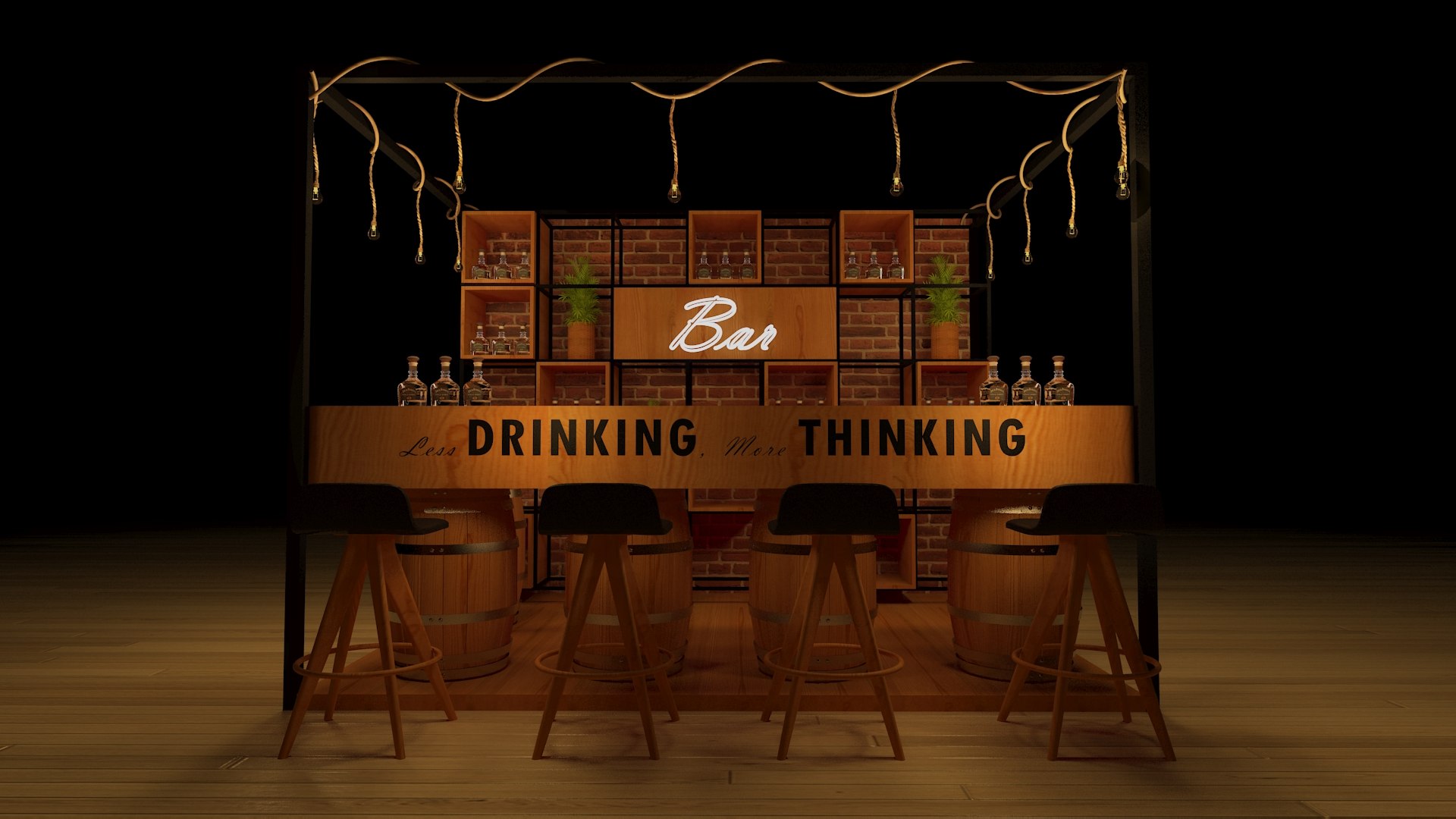 Bar 3D Model - TurboSquid 1804909