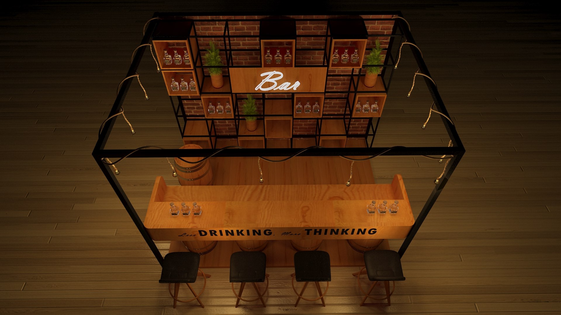 Bar 3D Model - TurboSquid 1804909