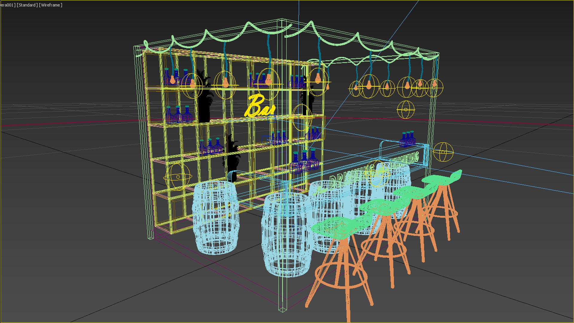 Bar 3D Model - TurboSquid 1804909
