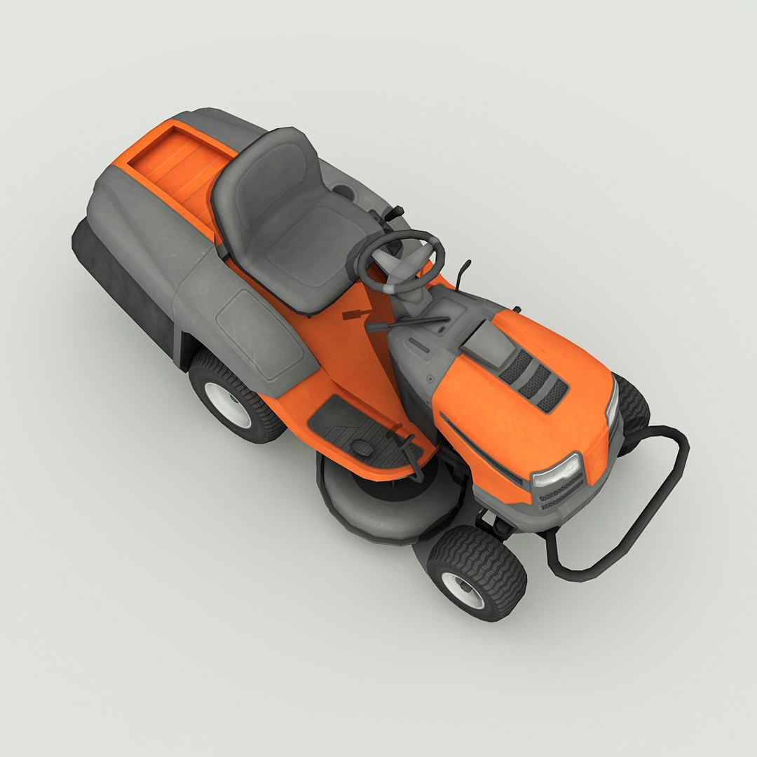 3d Model Riding Lawn Mower