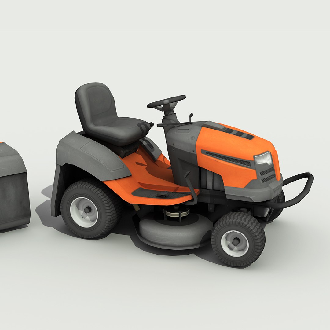 3d Model Riding Lawn Mower