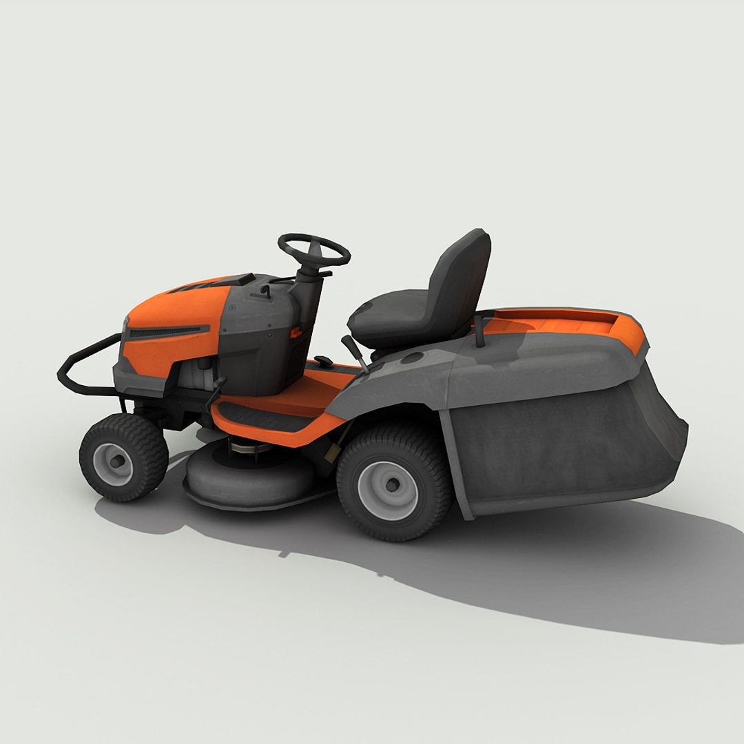 3d Model Riding Lawn Mower