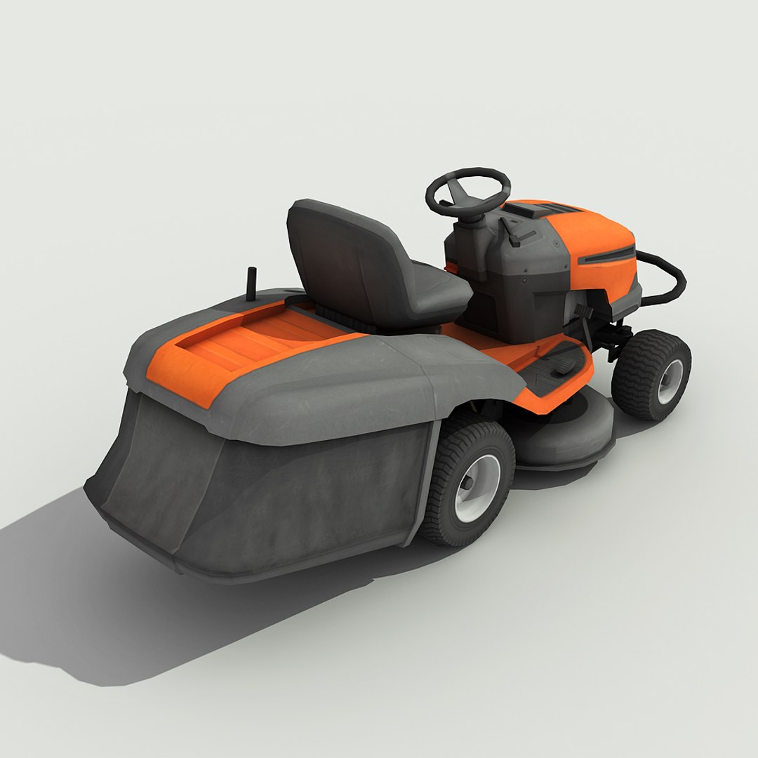 3d Model Riding Lawn Mower