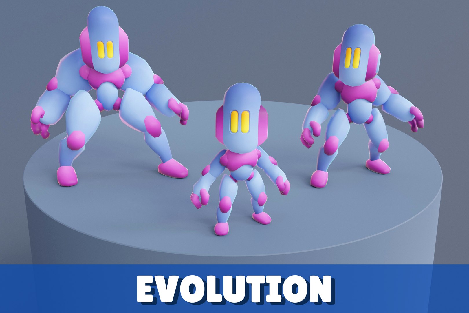 3D model Cartoon Robots Pack 02 - TurboSquid 2157031