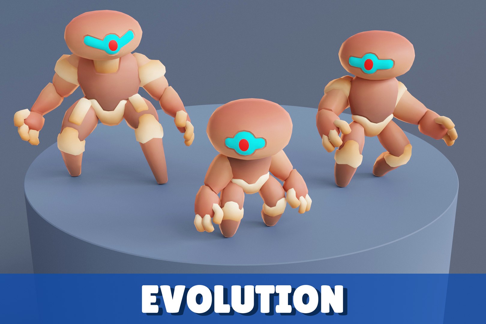 3D model Cartoon Robots Pack 02 - TurboSquid 2157031