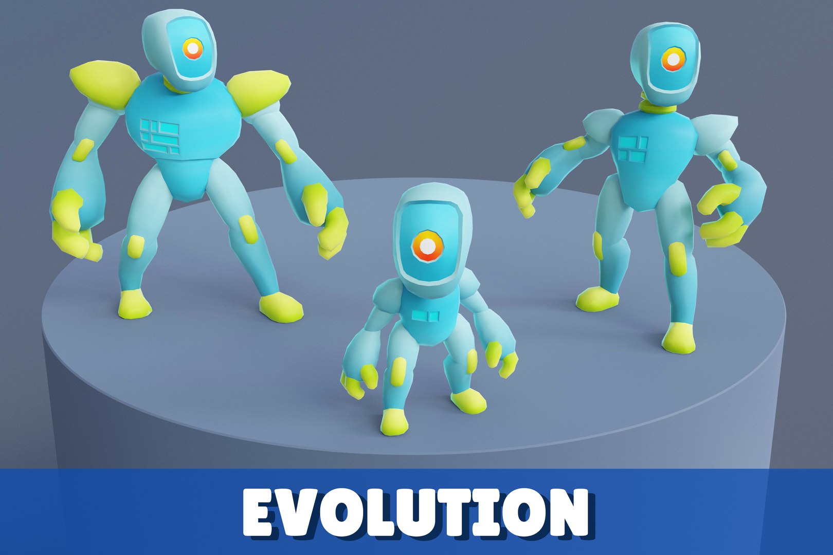 3D model Cartoon Robots Pack 02 - TurboSquid 2157031