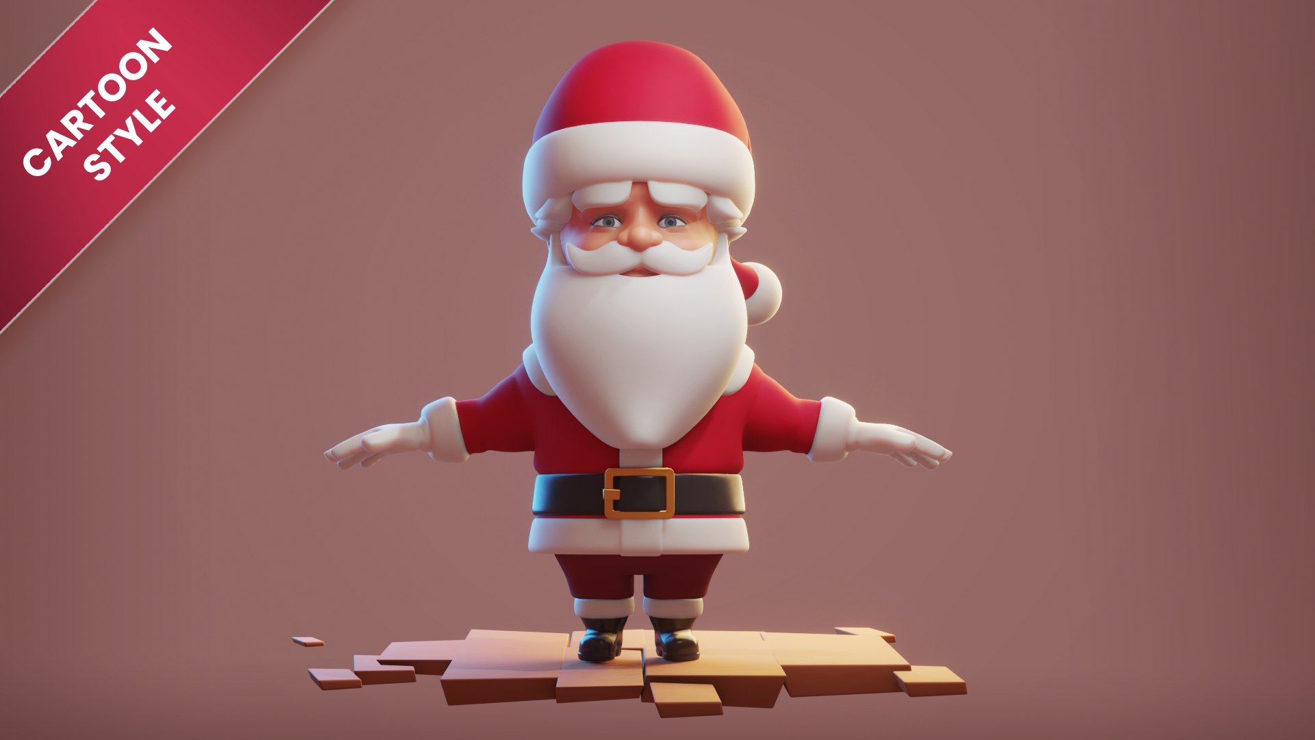 Santa Claus Stylized Cartoon 3D Model 3D Model - TurboSquid 1808887