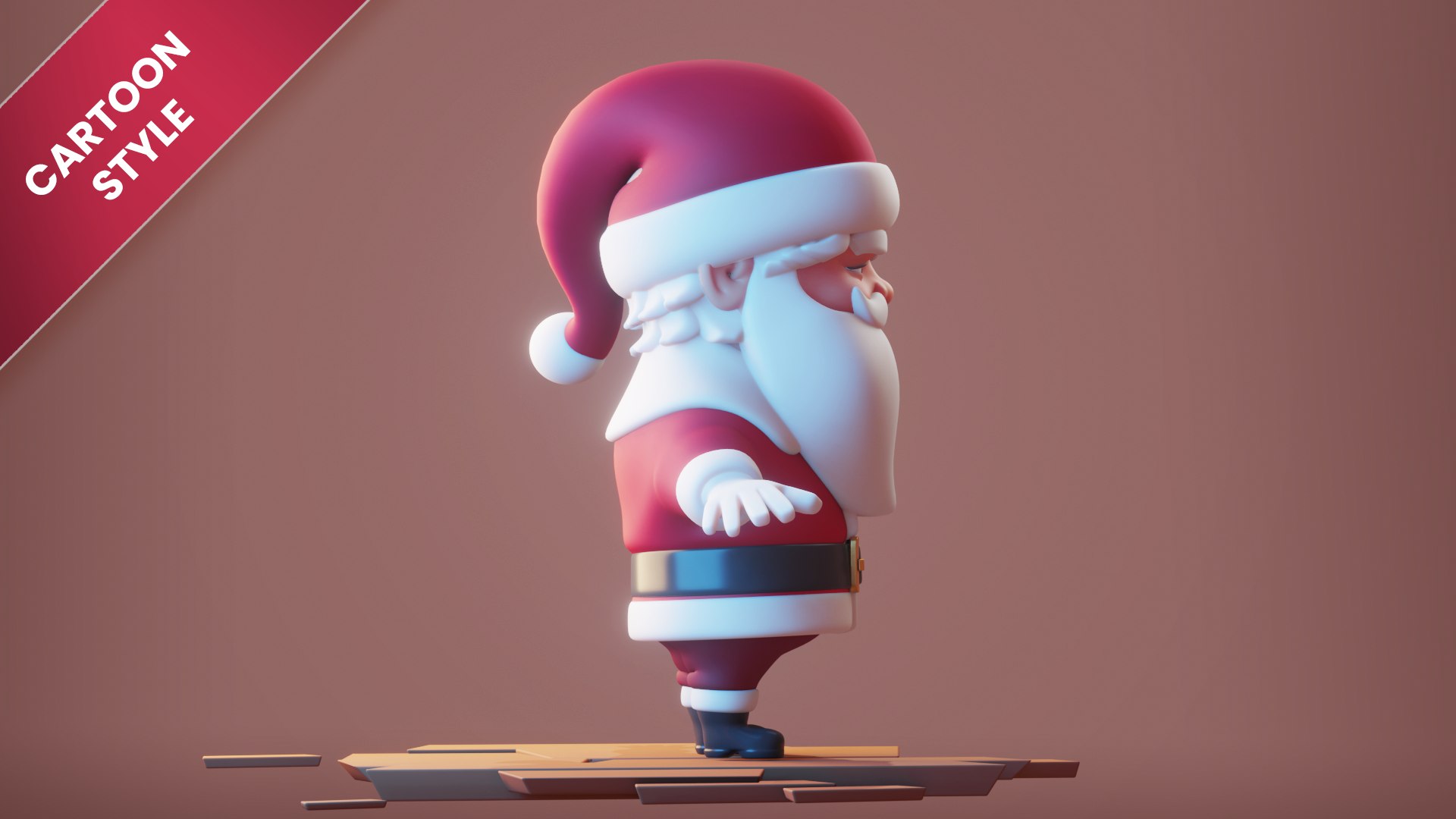 Santa Claus Stylized Cartoon 3D Model 3D Model - TurboSquid 1808887