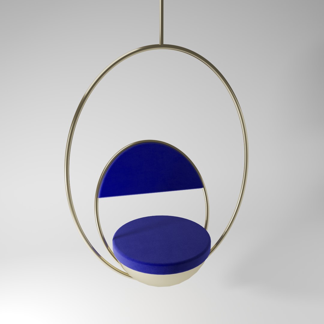 HANGING HOOP CHAIR - ROYAL BLUE 3D - TurboSquid 1998424