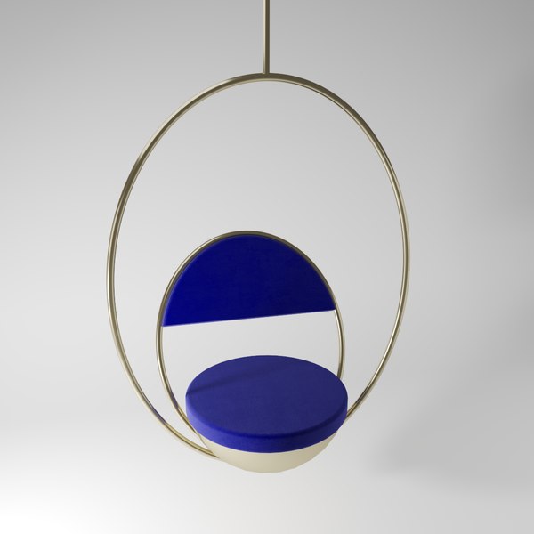 HANGING HOOP CHAIR - ROYAL BLUE 3D - TurboSquid 1998424