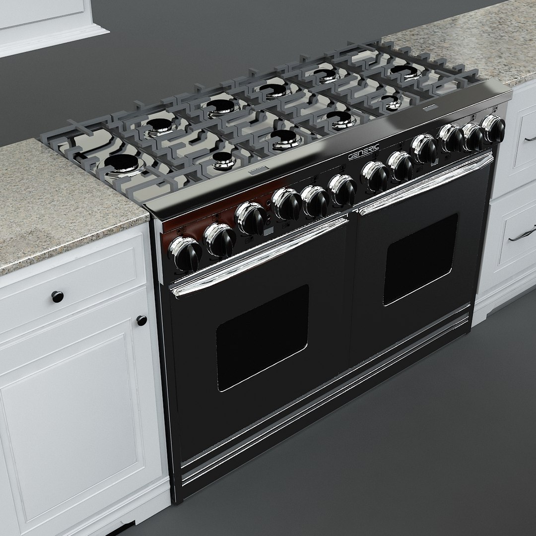 3ds max kitchen scene