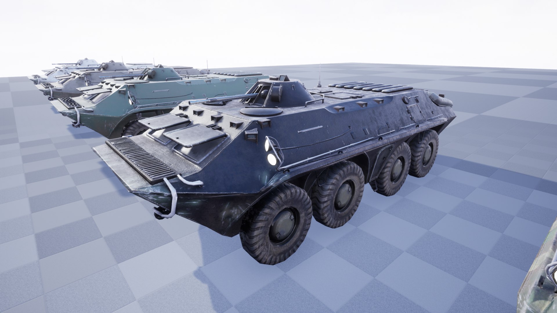 Functional 6 Versions APC Military Vehicle 3D Model - TurboSquid 1984531