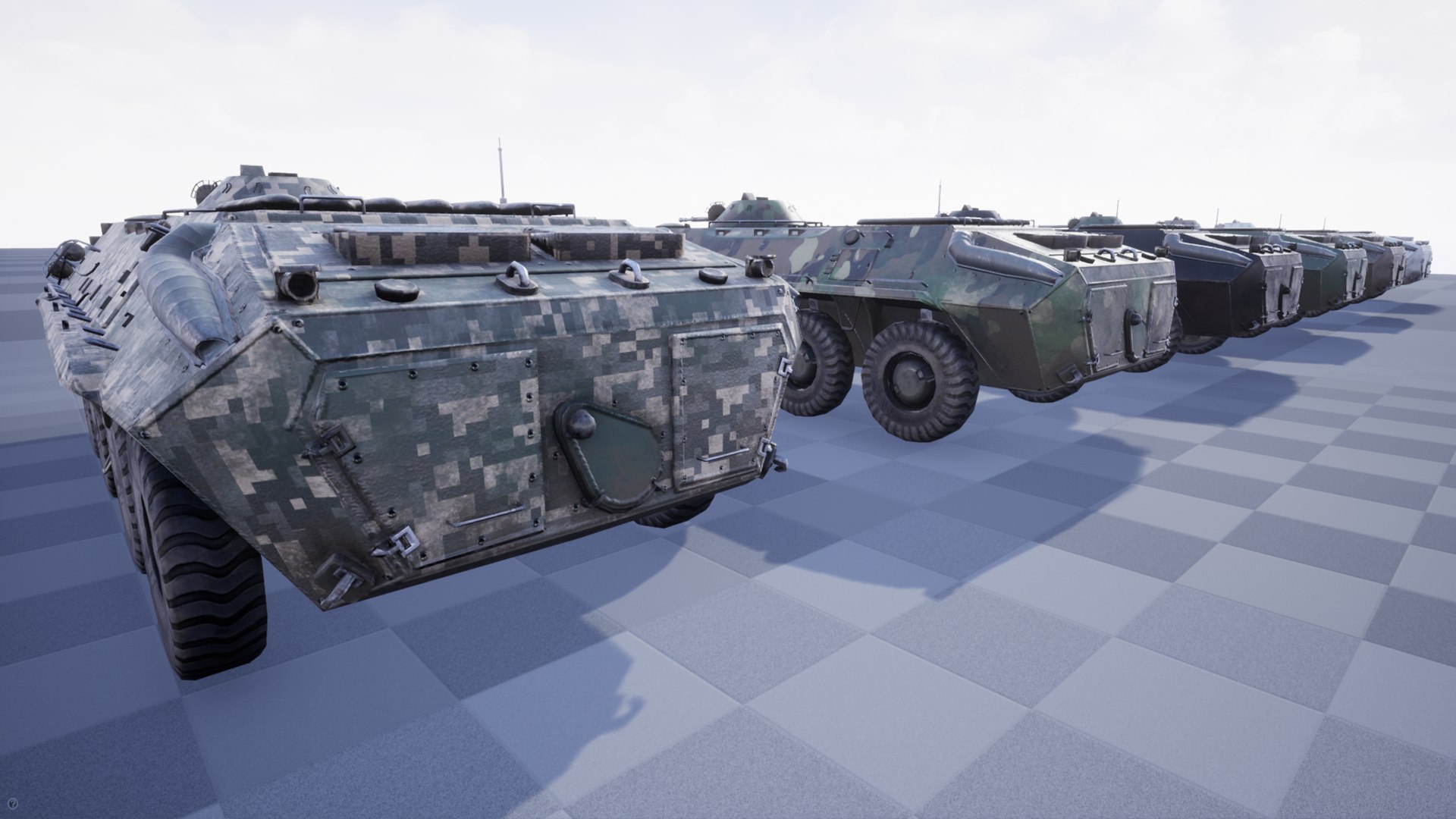 Functional 6 Versions APC Military Vehicle 3D Model - TurboSquid 1984531
