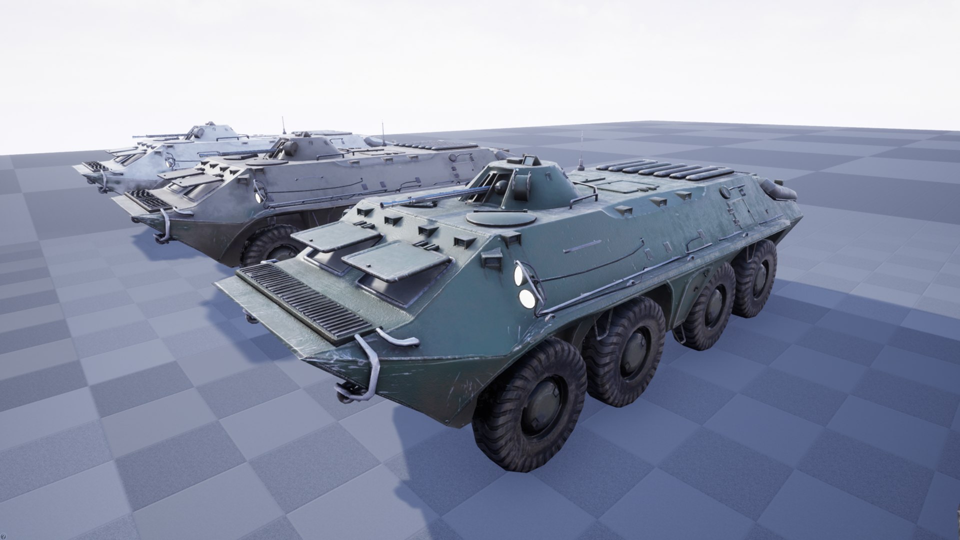 Functional 6 Versions APC Military Vehicle 3D Model - TurboSquid 1984531