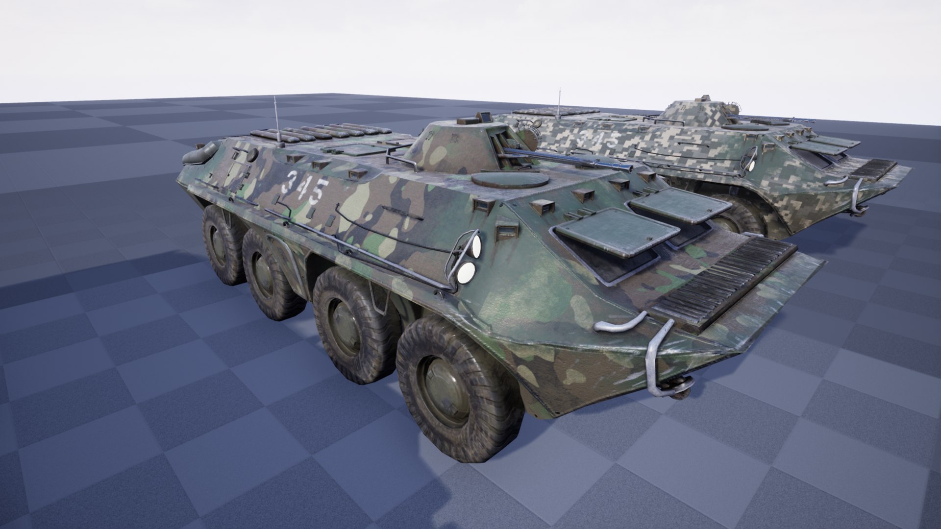Functional 6 Versions APC Military Vehicle 3D Model - TurboSquid 1984531
