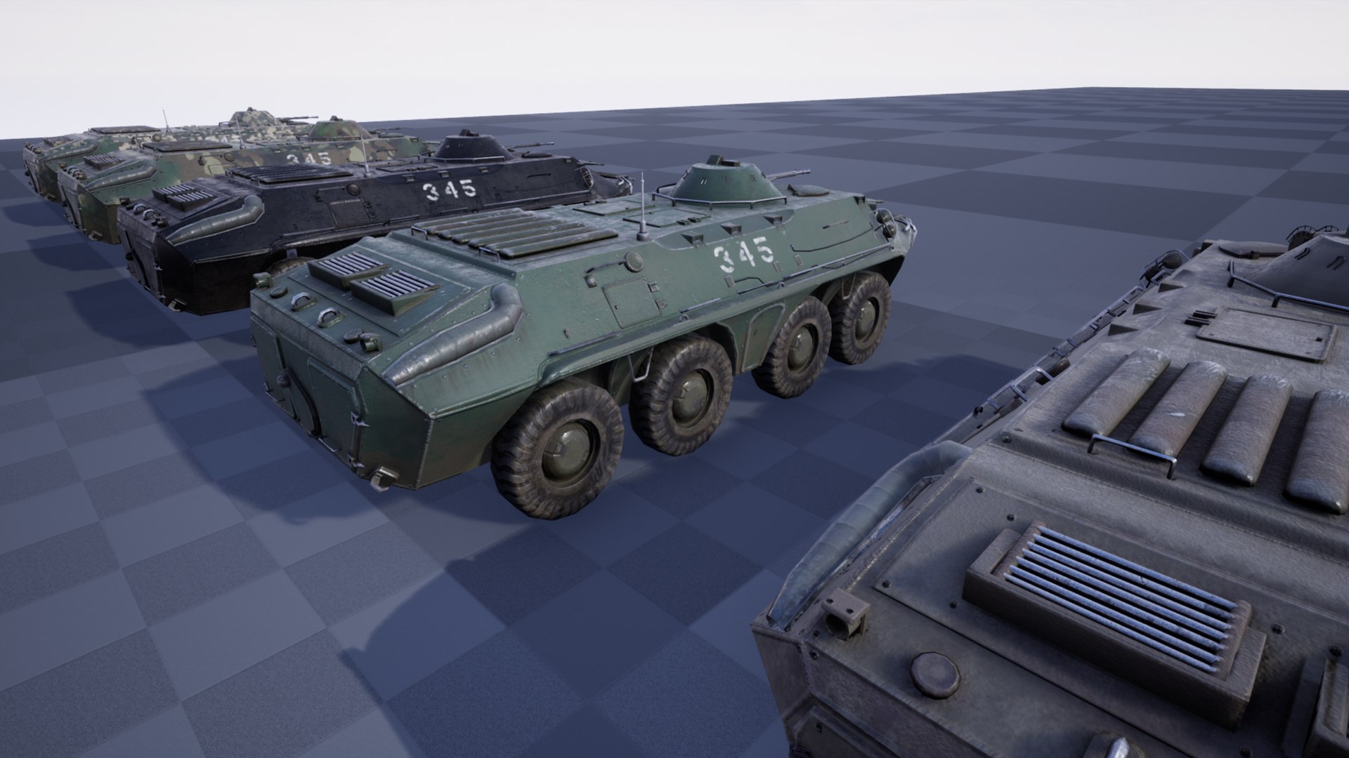 Functional 6 Versions APC Military Vehicle 3D Model - TurboSquid 1984531