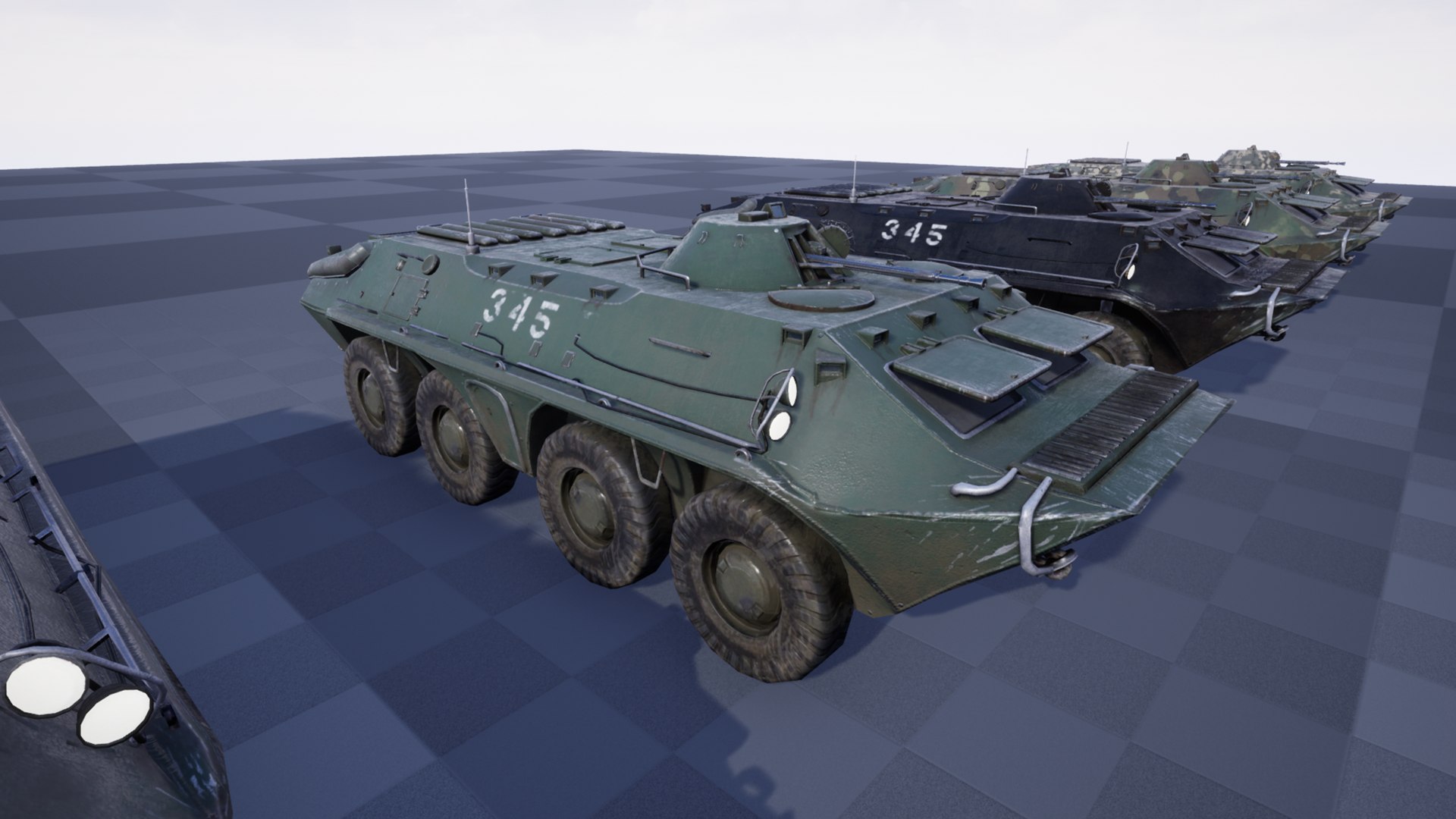 Functional 6 Versions APC Military Vehicle 3D Model - TurboSquid 1984531