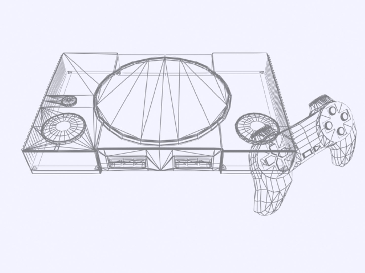 sony playstation 1 3d model