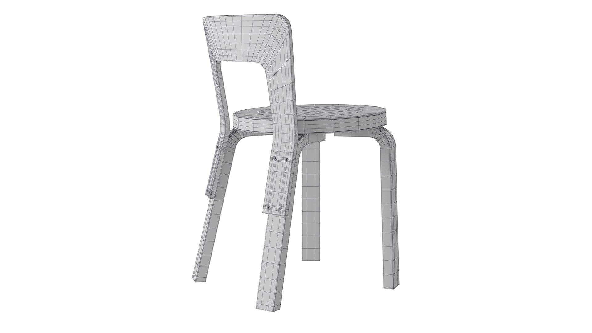 Aalto USA Artek Alvar Aalto Childrens Chair N65 3D Model - TurboSquid ...