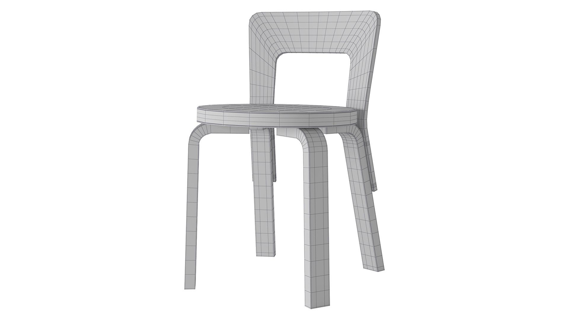 Aalto USA Artek Alvar Aalto Childrens Chair N65 3D Model - TurboSquid ...