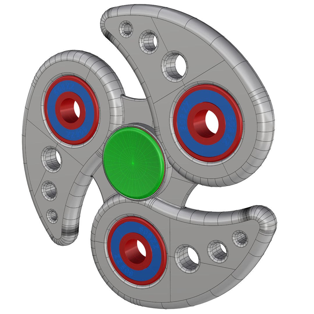 3D hand spinner spin - TurboSquid 1163284