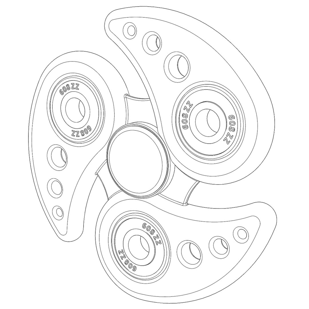 3D hand spinner spin - TurboSquid 1163284