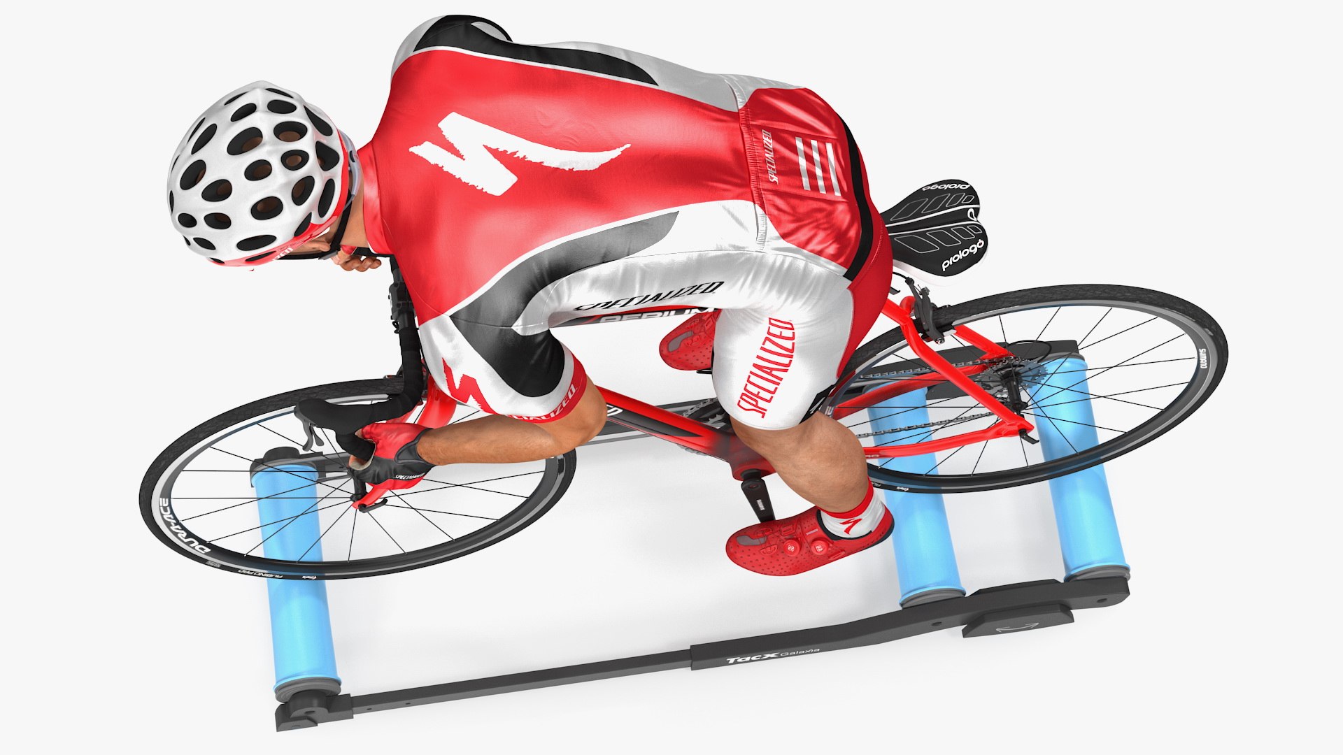 3D model bicyclist riding tacx galaxia - TurboSquid 1627701