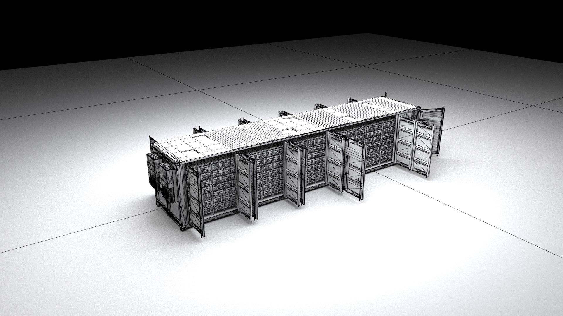 3D Model Battery Energy Storage System Container BESS - TurboSquid 2069041